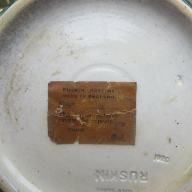 Marks And Labels - Ruskin Pottery
